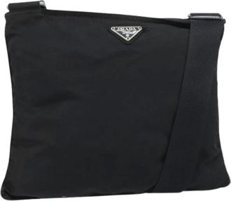 Prada unisex, Pre-owned, Noir, Taille: ONE Size Sac bandouli&egrave;re vintage en nylon Pre-owned