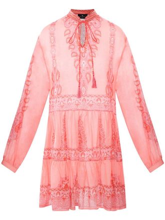 Etro robe courte à imprimé cachemire - Rouge