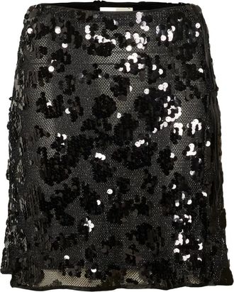 Soaked In Luxury Femme, Jupes, Noir, Taille: 36 FR Jupes Courtes