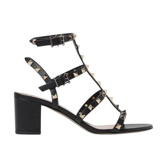 Valentino Garavani Rockstud Sandalen mit Absatz - - Shoes - Damen - Schwarzk - 36 1/2 EU