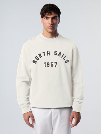 North Sails Kapuzenpullover Hoodie mit gesticktem Schriftzug