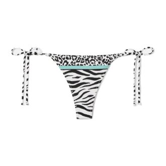 MC2 Saint Barth Femme, Maillots de bain, Multicolore, Taille: 36 FR Marielle Cheeky Bottom With Laced Closures