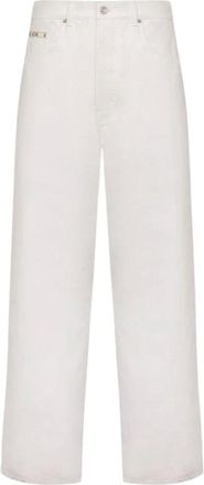 Moschino Homme, Pantalons, Blanc, Taille: XL Pantalon en Shantung de Coton