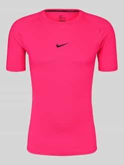 Nike Slim Fit Sport-T-Shirt mit Label-Print