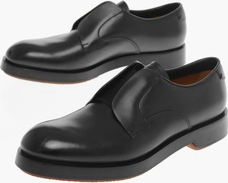 Ermenegildo Zegna Derby-Schuhe UDINE aus Leder mit elastischem Einsatz Ermenegildo Zegna