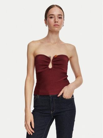 Guess Top W6YR37 Z1042 Dunkelrot Slim Fit