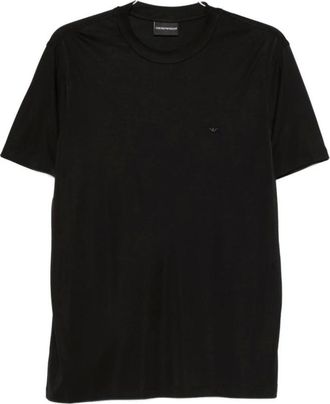 Emporio Armani Homme, Tops, Noir, Taille: 2XL Crew Neck T-Shirt