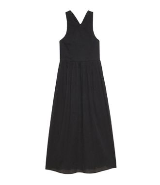 Maison Standards Robe Dos Crois&eacute; Doria Coton Noir