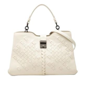 Bottega Veneta Pre-owned Intrecciato Napoli Leder 2way Tasche - - Pre-owned - Damen - Wei&szlig; - ONE SIZE