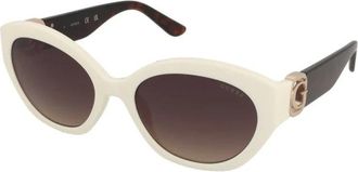 Guess unisex, Accessoires, Blanc, Taille: 56 MM Lunettes de soleil