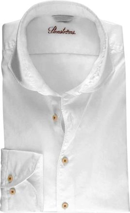 Stenstr&ouml;ms Langarm Freizeithemd - - Shirts - Herren - Wei&szlig; - 2XL