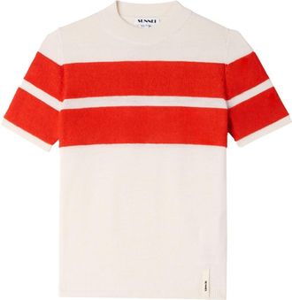 Sunnei t-shirt en maille - Blanc