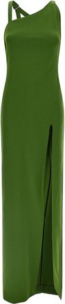The Attico Robe Au Genou - Vert