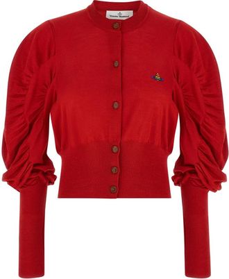 Vivienne Westwood Femme, Pulls, Rouge, Taille: 40 FR Eli Cropped Cardigan
