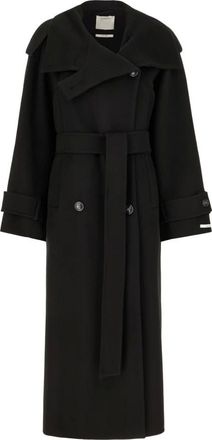 Sportmax Femme, Manteaux, Noir, Taille: 36 FR Yole Trench Coat