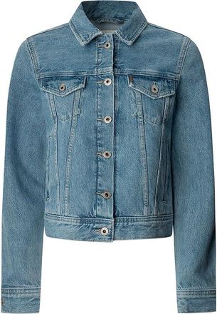 Pepe Jeans London Damen Slim Jacket Jacke, Blau (Denim-MS4), M
