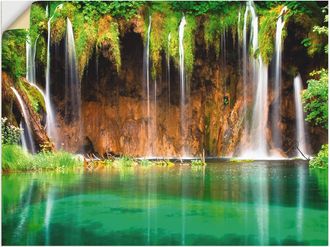 Artland ARTland Wanddeko Wandtattoo selbstklebende Vinylfolie 80x60 cm Landschaften Wasserfall T6AI