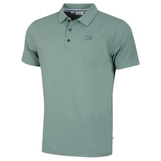 Calvin Klein Herren Zentral Eco Wicking Golf-Polo-Hemd - Salbei - XXXXL