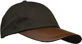 Walker and Hawkes Walker & Hawkes - Casquette en Coton ciré - Unisexe - visière en Cuir - Noir - Taille Unique