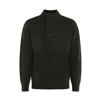 Barbour Hochwertiger Strickpullover mit halbem Rei&szlig;verschluss - - Knitwear - Herren - Gr&uuml;n - S