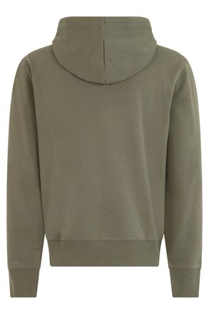 HUGO BOSS Mens Cotton Hoodie Open Green Jumpers Sweater