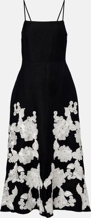 SIMKHAI Midikleid Annabella aus einem Leinengemisch