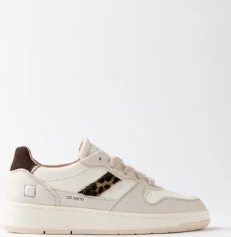 D.A.T.E. court 2.0 vintage ivory-leopard