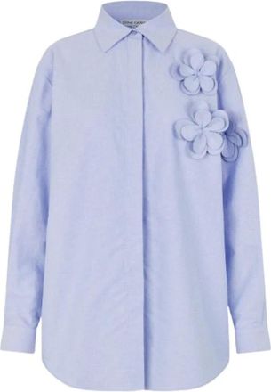 Stine Goya Femme, Blouses et Chemises, Bleu, Taille: 34 FR Chemise &agrave; Fleurs