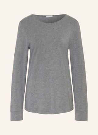 Hanro Schlafshirt Natural Elegance grau
