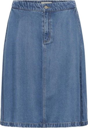 Cream Seoul Mid Denim Rock - - Skirts - Damen - Blau - S