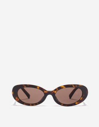 Dolce & Gabbana Devotion Sunglasses - Frau Neuheiten Braun Acetat Onesize