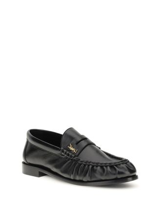 Saint Laurent Womens Loafers Le Loafer Black Upper: Lamb