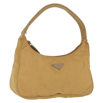 Prada Sac Mini en Nylon Pre-owned - Femme - Pre-owned - Beige - Taille: ONE Size