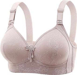 Generic Soutien-gorge push-up sans armatures pour femme, sans couture, confortable, maintien puissant, élégant, bords ondulés, minimaliste, respirant, confort