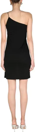 Dsquared2 One-Shoulder Viscose Dress - Black