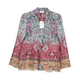 Pierre-Louis Mascia Blumige Ombr&eacute; Jacken mit Paisley-Bord&uuml;re - - Jackets - Damen - Mehrfarbig - XS