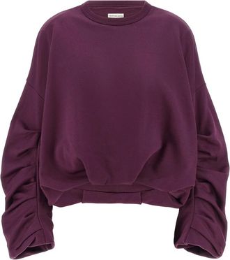 Dries Van Noten Femme, Sweatshirts et sweats &agrave; capuche, Violet, Taille: 36 FR Hannett SweaT-shirt