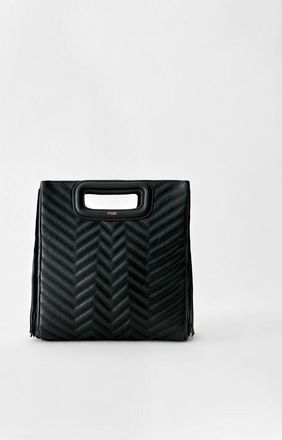 Maje Sac M &Agrave; Franges Matelass&eacute; - Noir - Maje