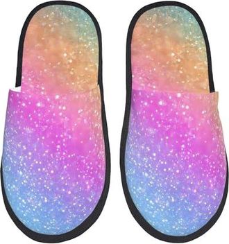 Generic Pantoufles DHiver Rainbow Amusant Cozy Hiver Pantoufles Lavables Chausson Hotel Pour Invit&eacute; Camping Chambre M