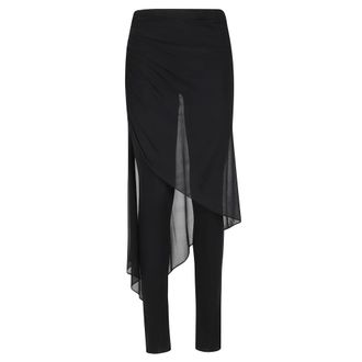 Giuseppe Di Morabito Draped Ruched Hosen - - Trousers - Damen - Schwarzk - XS