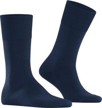 Falke Herren Socken blau Baumwolle & Mix unifarben