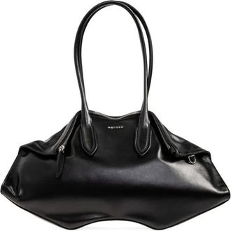 Alexander McQueen Alexander McQueen Crossbody Bags - Elongated Calfskin Handbag With Dual Handles - Gr. unisize - in Schwarz - f&uuml;r Damen