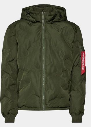 Alpha Industries Alpha Industries &Uuml;bergangsjacke Logo 108107 Gr&uuml;n Regular Fit