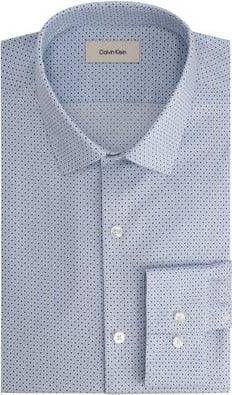 Calvin Klein Chemise slim en coton &agrave; motifs
