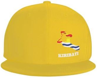 Generic Drapeau De La Carte De Kiribati Homme Femme Strapback Cap Snapback Chapeaux Pare-Soleil S&eacute;chage Rapide Casquette De Baseball pour P&ecirc;che Sport Hip Pop