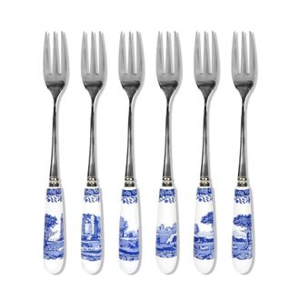 Spode Blue Italian Spode Geb&auml;ckgabeln (6er-Set) (Blau, 6 Zoll)