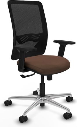 Piqueras y Crespo Zulema Drehbarer Schreibtischstuhl ohne Rollen mit 2D-Armen, h&ouml;henverstellbare Lendenwirbelst&uuml;tze, ausgestattet mit 3 Positionen und Schneidschaum, Sc