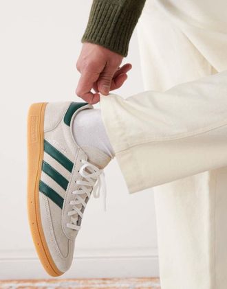 adidas Originals Handball Spezial - Baskets - Crème et vert-Blanc