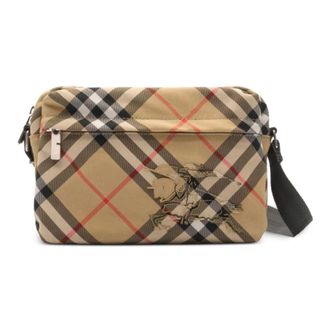 Burberry Small Check Crossbody Bag - Homme - Sacs - Beige - Taille: ONE Size