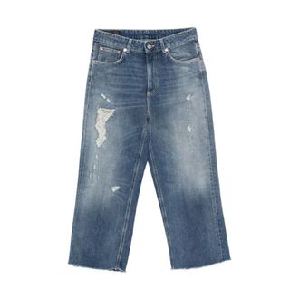 Dondup Femme, Jeans, Bleu, Taille: W27 Tami Jean Cropped Effet Us&eacute;